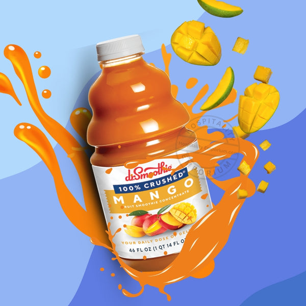 Dr. Smoothie 100% Crushed Mango 46 oz Bottles Packing 6's/ case ...