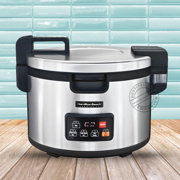 Hamilton Beach Commercial 240V/2500W 90 Cup Rice / Oatmeal Cooker / Wa ...