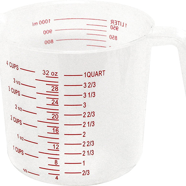 STERILITE Plastic Measuring Cup 4Cup Plasticware Packaging 24/Box ...