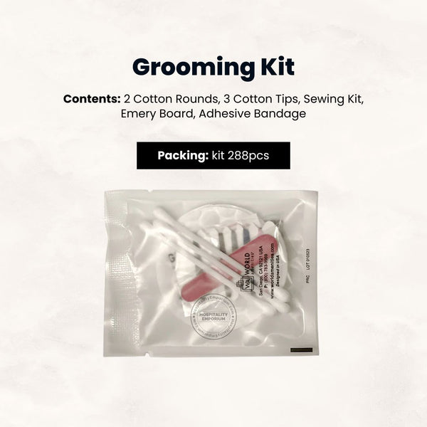 Grooming Kit - Contents: 2 Cotton Rounds, 3 Cotton Tips, Sewing Kit, E ...
