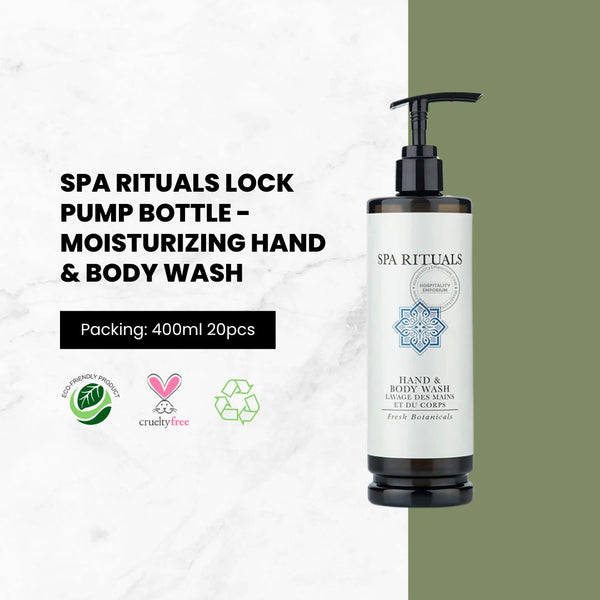 Spa Rituals LOCK Pump Bottle - Moisturizing Hand & Body Wash 13.5oz, 4 ...