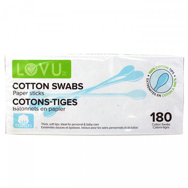 LOVU 180 Count Cotton Swabs 144/Pack – HospitalityEmporium