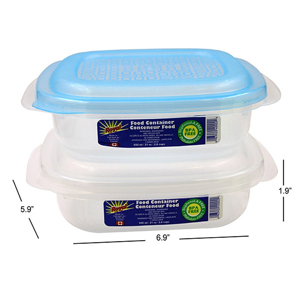 Square Food Container Size 650ml Packing 20's/Box – HospitalityEmporium