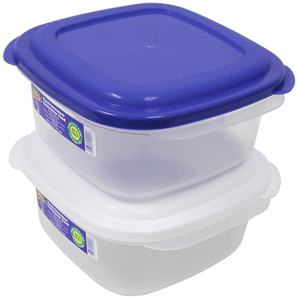 ROYAL SPONGE Royal Food Container Square Plasticware 1050ml Packing 20 ...